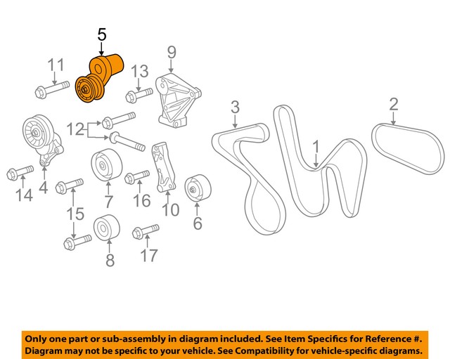 Genuine GM Tensioner Asm-spchg Belt 12622452 for sale online | eBay