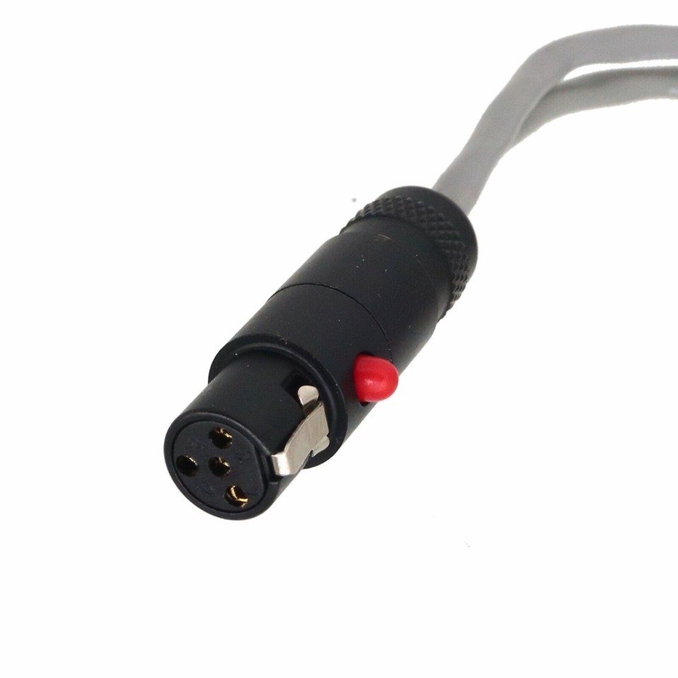 Mini-XLR 4-pin TA4F to Dual small-XLR TA3F 3-pin 8” L2B2AT Insert ...