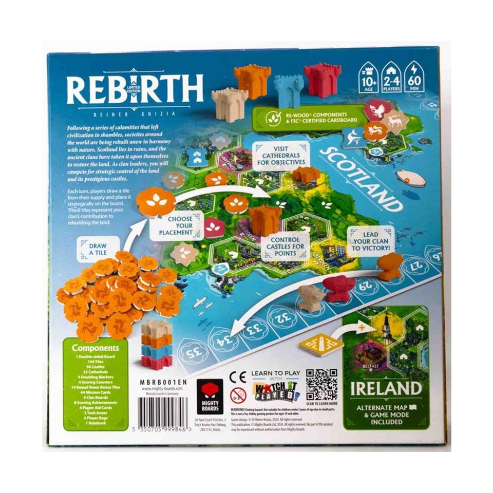 Mighty Boards Board Game Rebirth (Kickstarter Limited Ed) Box EX/NM ...