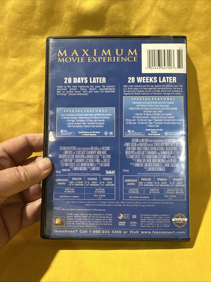 Double Feature DVD Set 28 Days Later & 28 Weeks Later | eBay