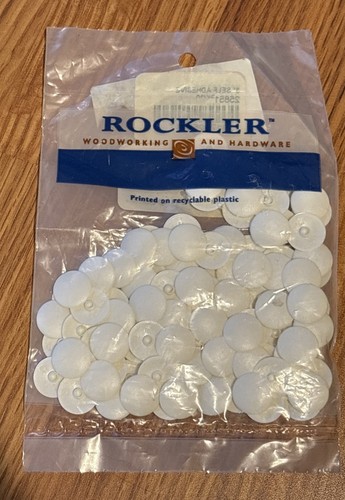100 Rockler Screw Cap Covers White | eBay