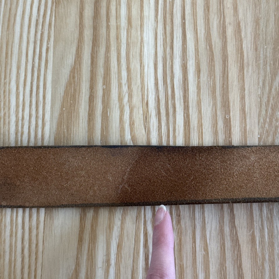 Vintage Tan Pig embossed MENS real Leather Belt 42 to 46 inches | eBay UK
