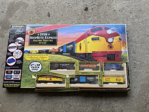 1998 ShopRite Express Electric Train Set HO Scale 47x38 Track Oval # | eBay