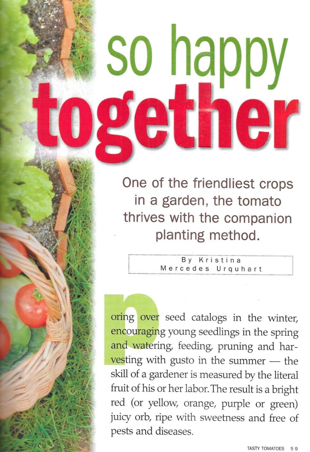 Tasty Tomatoes Magazine Homegrown Garden Advice 25 Profiles Simple ...