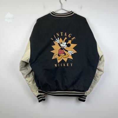 Vintage Mickey Mouse Bomber Jacket 90s Disney | eBay