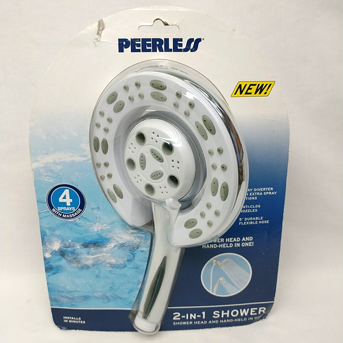 Peerless 76952WH 4-Spray/Massage Two-In-One Shower System White NEW 2 ...