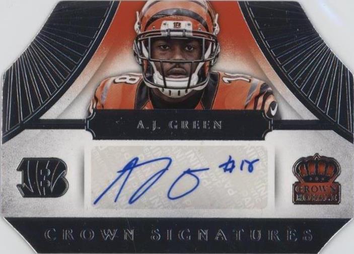 2014 Panini Crown Royale - Crown Signatures A.J. Green #CS-AJ /25 (AU ...