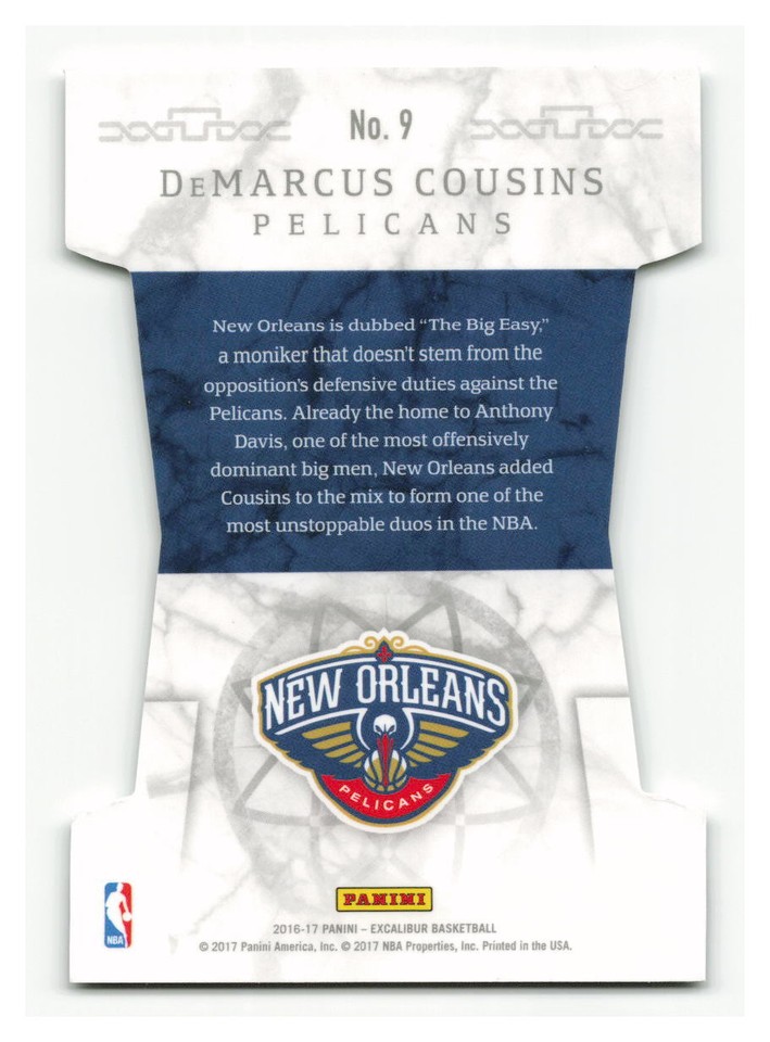 DeMarcus Cousins 2016-17 Panini Excalibur Knight in Shining Armor #9 | eBay