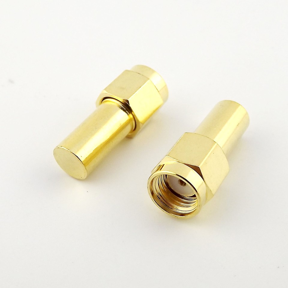 100x RP-SMA Male Coaxial RF Plug Termination Terminator Load 1W DC- 3 ...