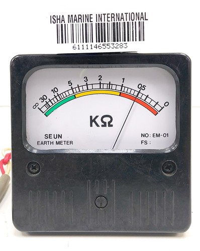EM-01 SEUN EARTH METER ACE-100 BLACK ANALOG METER | eBay
