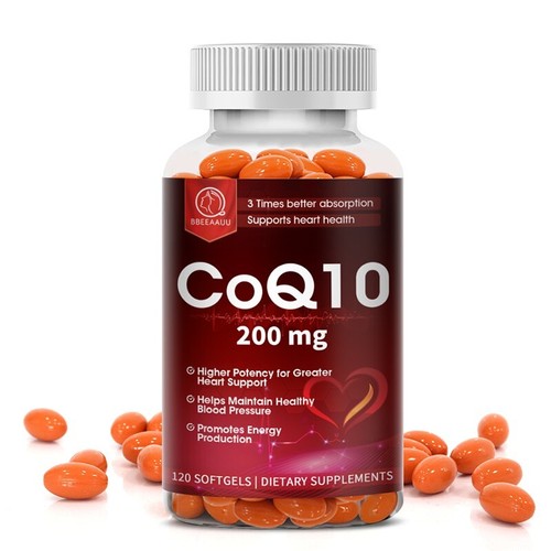 CoQ 10 Coenzyme Q10 200mg 120 Capsules Cardiovascular Heart Health ...