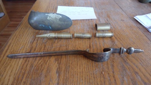 Muzzleloader Parts, French Fowler / Rifle, Yellow Brass, Engraved, TT10 ...
