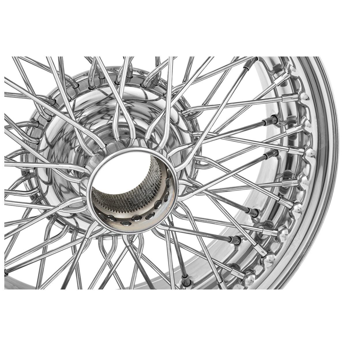 MWS Wire Wheel 14x4.5" Chrome 60 Spoke MGB / MGB GT part no XW515C/2-TL ...