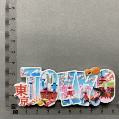 Japan Tokyo Tourist Travel Gift Souvenir 3D Resin Refrigerator Fridge ...