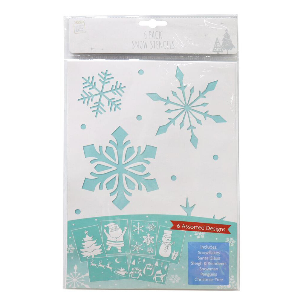Festive Snow Spray / Stencils Christmas decoration | eBay