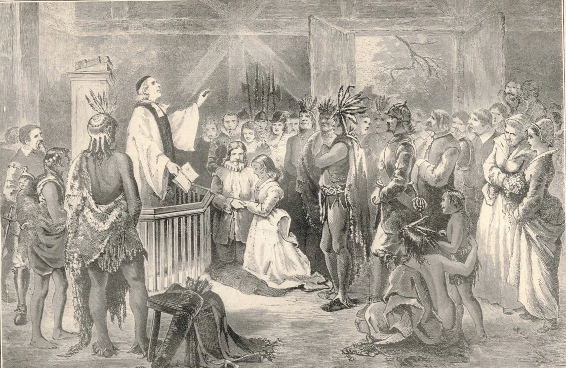 Pocahontas And John Rolfe Wedding