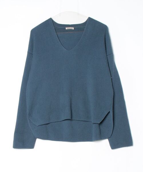 Auralee V Neck Knit 1 Blue Ladies | eBay Auralee V Neck Knit 1 Blue Ladies | eBay