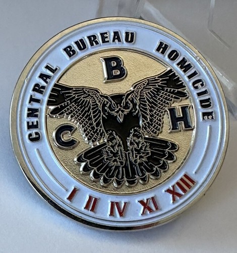 Sought After Los Angeles CA PD Central Bureau Homicide Unit Challenge ...