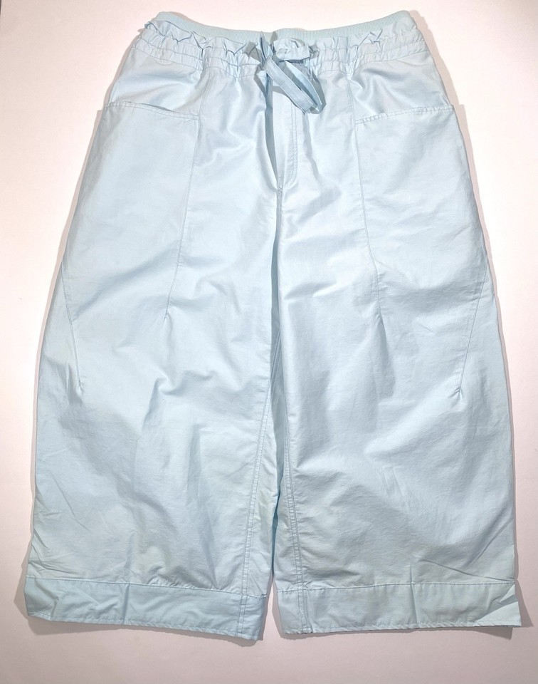 Free People Fresh Start Light Blue Wide Leg Crop Parachute Utility ...