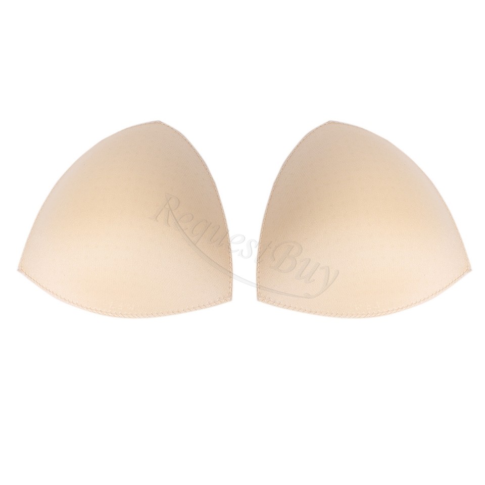 3 Pairs Foam Triangle Push -Up Bra Pads Insert Bikini Swimsuit Swimwear ...