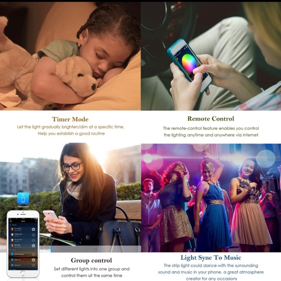 30 meter LED Strip Light RGB USB Flexible Lamp Tape Diode USB Cable ...