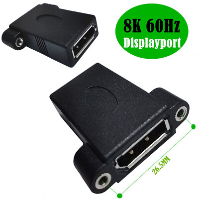 1pc DP Panel Mount Coupler Displayport Female to Female Straight ...