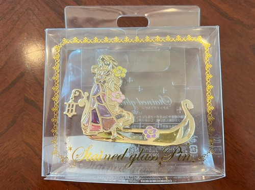 DISNEY PIN RARE JAPAN 2 PCE STAINED GLASS TANGLED RAPUNZEL LANTERN ...