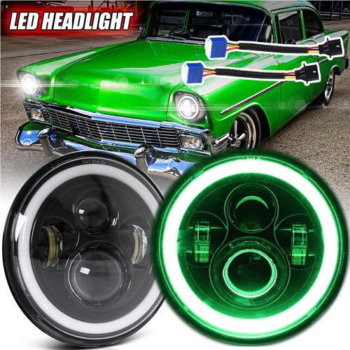 2X 7'' Round LED Headlights fit 1953-1957 Chevrolet Bel Air/150/210 ...