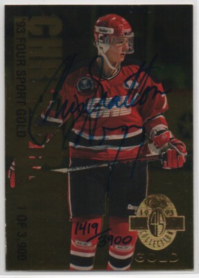 1993 Classic Four Sport Collection Auto Gold /3900 Chris Gratton Auto ...