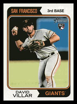 David Villar RC 2023 Topps Heritage #129 Rookie Giants Centered Mint | eBay