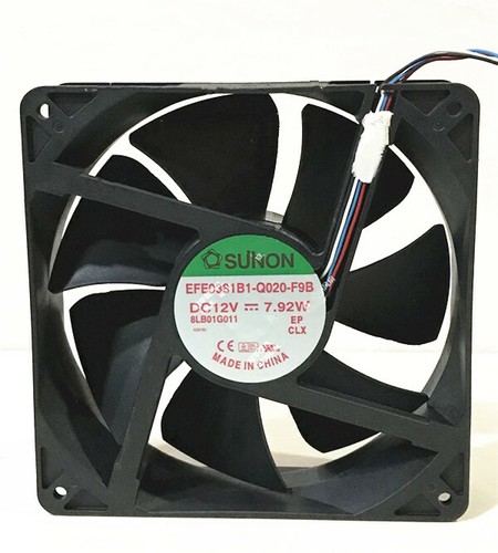 1PC SUNON EFE0381B1-Q020-F9B 12V 14038 7.92W 14CM 4-wire cooling fan ...