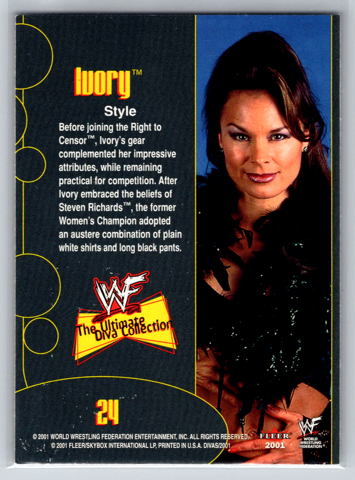Ivory 2001 Fleer WWF The Ultimate Diva Collection Base Set Card #24 | eBay