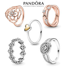PANDORA Delicate Heart Ring S925 Ale Size 52 for sale online | eBay