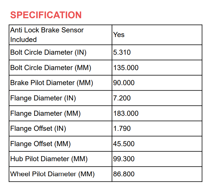 2WD Front Wheel Bearing and Hub Assembly For 2015 2016 2017 Ford F-150 ...