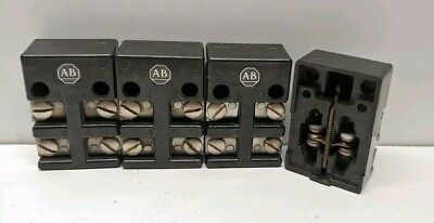 LOT OF (4) NEW OLD STOCK! ALLEN-BRADLEY 4-POLE CONTACT BLOCKS F-15243 ...