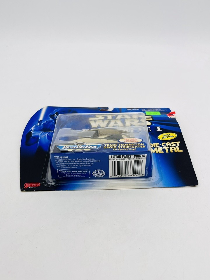 Star Wars Episode 1 Micro Machines Trade Federation Droid Starfighter ...