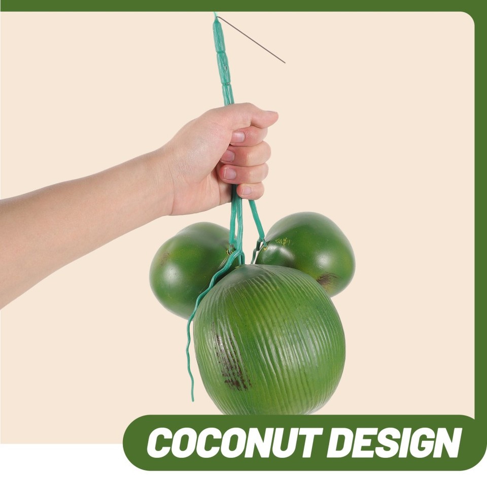 1 String Fake Fruit Models Fake Coconuts Branch Decor Artificial ...