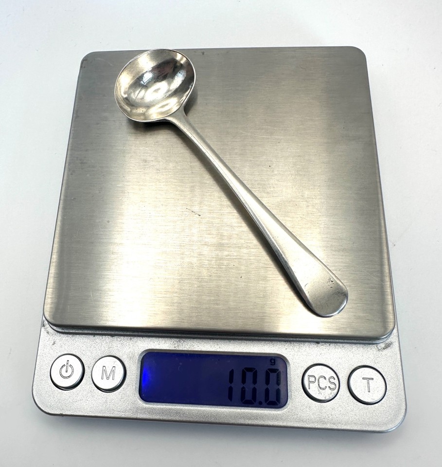 London 1806 Solid Silver Old English Tea Spoon - T.Walls II - 10G Scrap ...