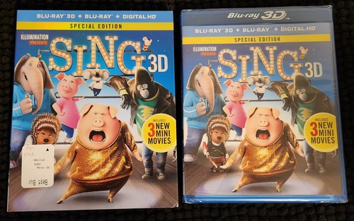 Sing 3D *Sealed* w Slipcover (Blu-ray 3D, 2016) | eBay