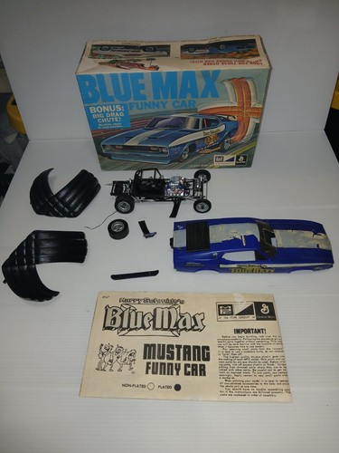 MPC Monogram AMT 1/24 1/25 Blue Max Funny Car Junkyard Plastic Model ...