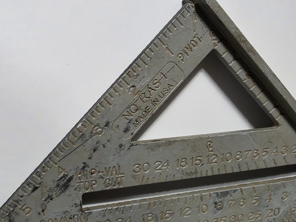 Empire 2990 & Johnson 7" Aluminum Speed Squares Lot of 2 Carpenter ...