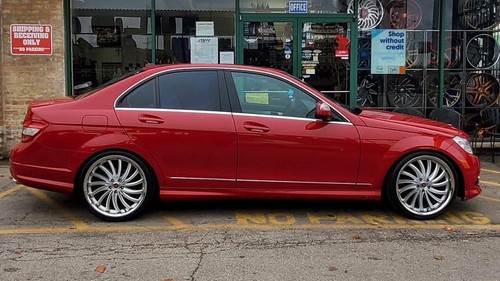 (Set-4) Ravetti M15 20x8.5 5X120 35mm Silver Chrome Lip Wheels Rims 20 ...