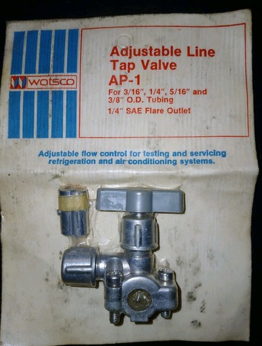 Adjustable Line Tap Valve AP-1 Watsco New/sealed | eBay