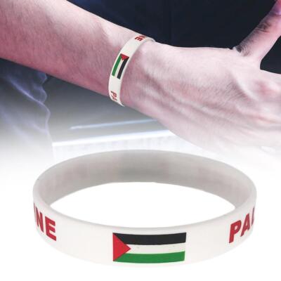 Palestine Silicone Wrist Band Palestine Palestinian Bracelet Wristband ...