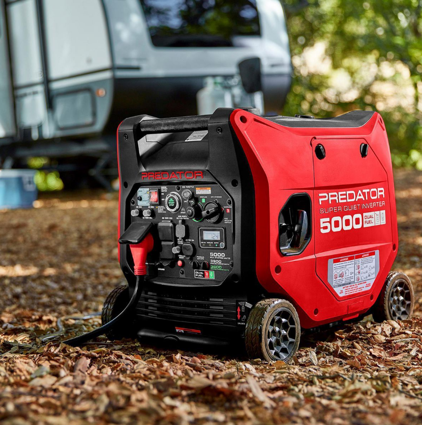 Predator 5000 Watt Inverter Generator Dual Fuel W/ Remote Start Camping ...