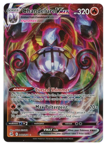 Chandelure VMAX 040/264 Ultra Rare Fusion Strike Pokémon TCG NM | eBay