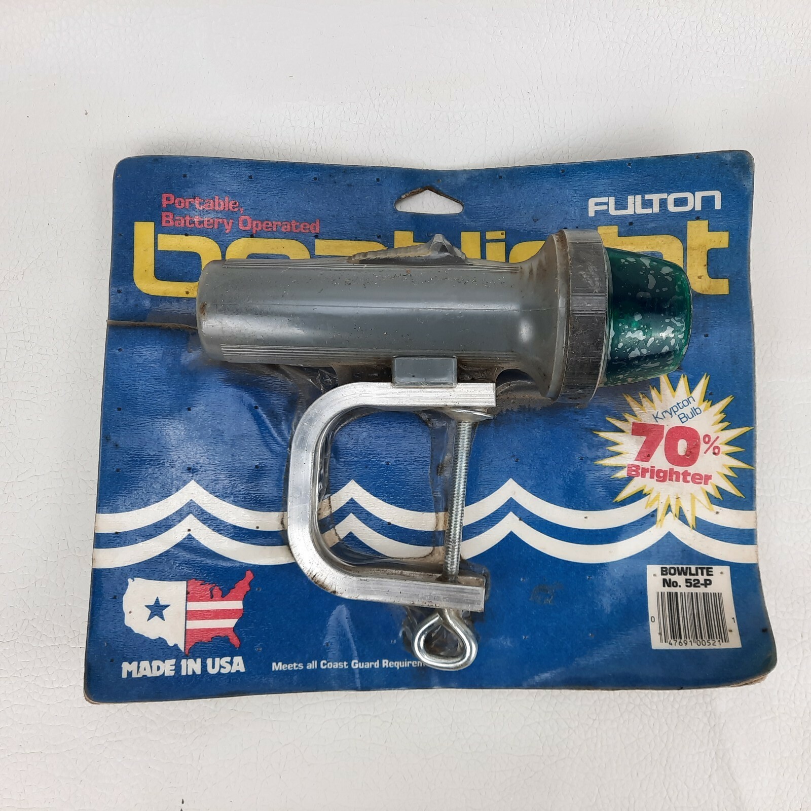 Fulton Portable Battery Powered Clamp Boat Light with Krypton Bulb ...