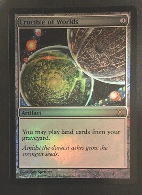 MTG magic FOIL *CRUCIBLE OF WORLDS* 10th Edition Artifact Rare English ...