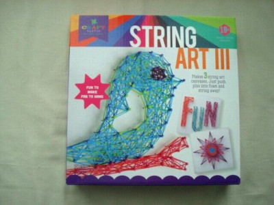 New String Art III Crafts kit 3 String Art Canvases Bird Series Age 10 ...