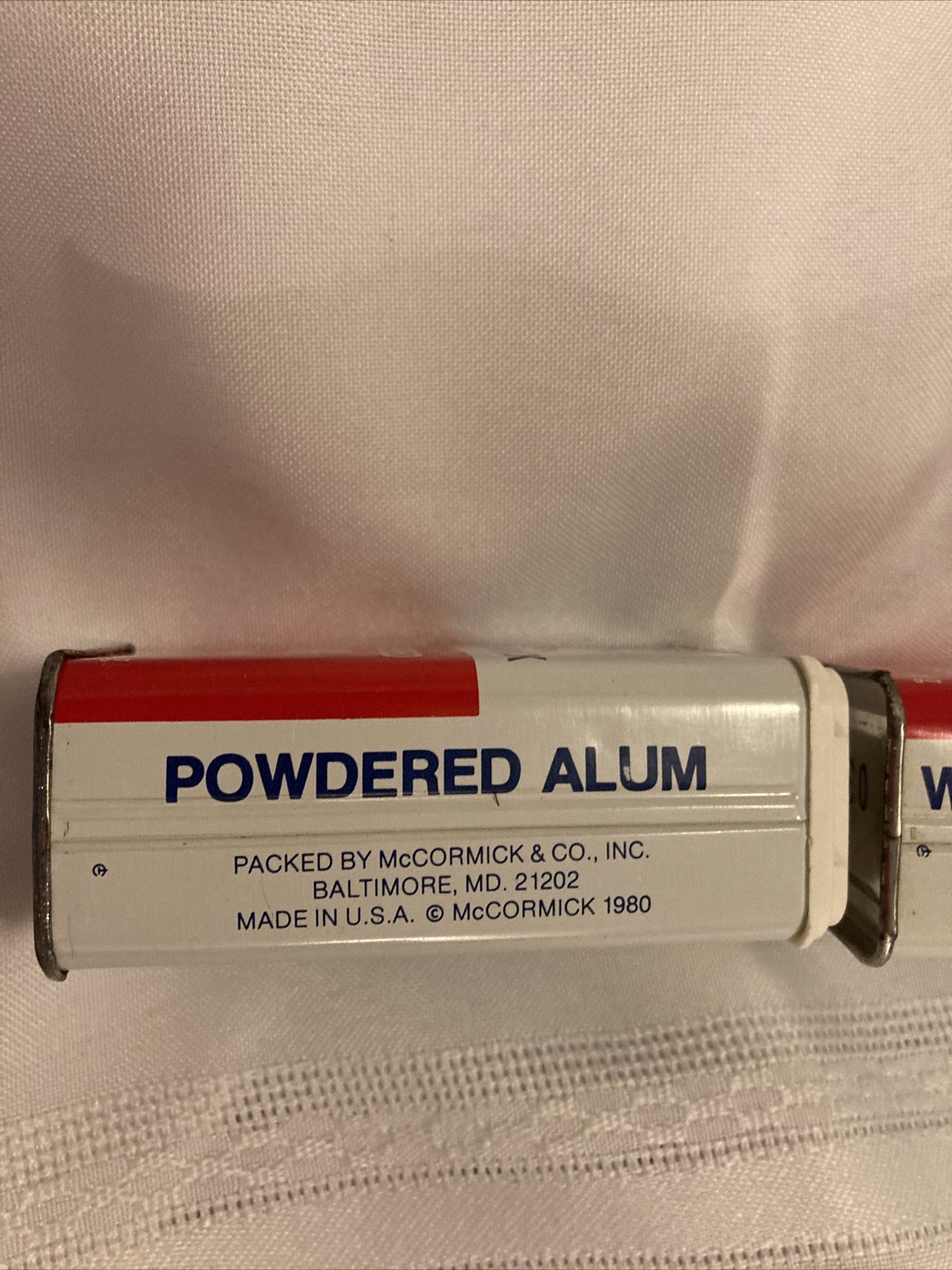 McCormick Powered Alum 2.25 Oz & Whole Caraway Seed 1.62 Oz *VTG Tins ...